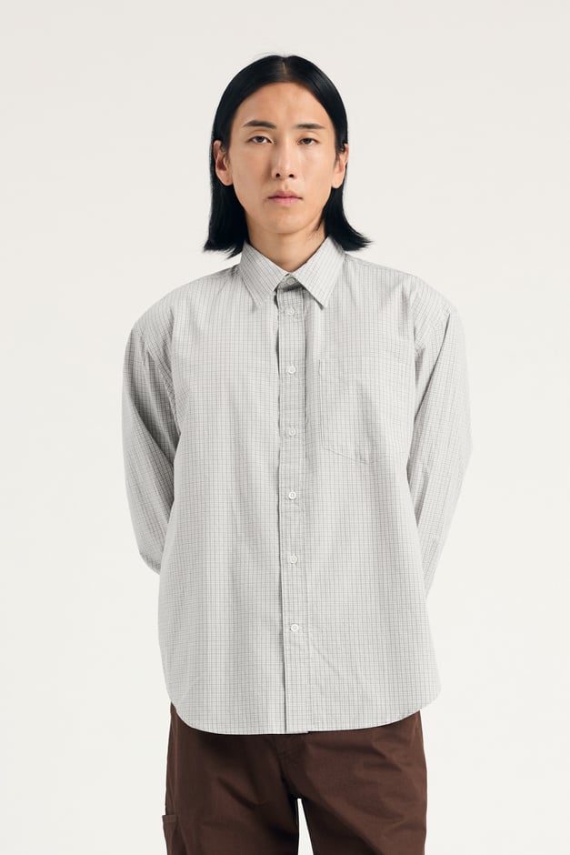 Ole Oversize Poplin Check Shirt