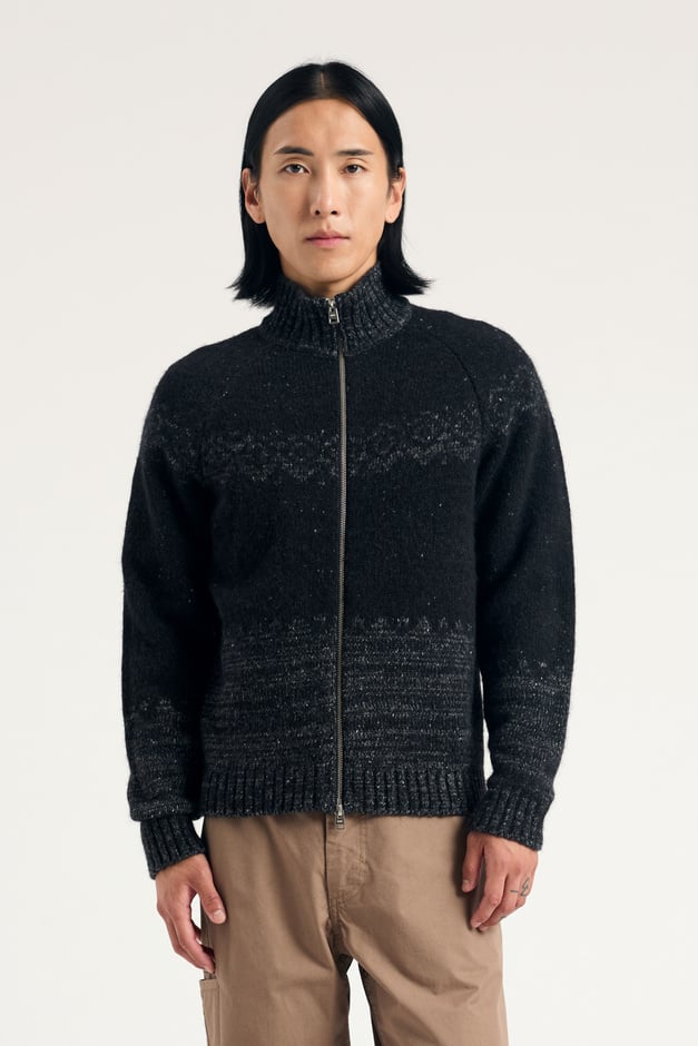 Ulf Full Zip Fair Isle Cardigan